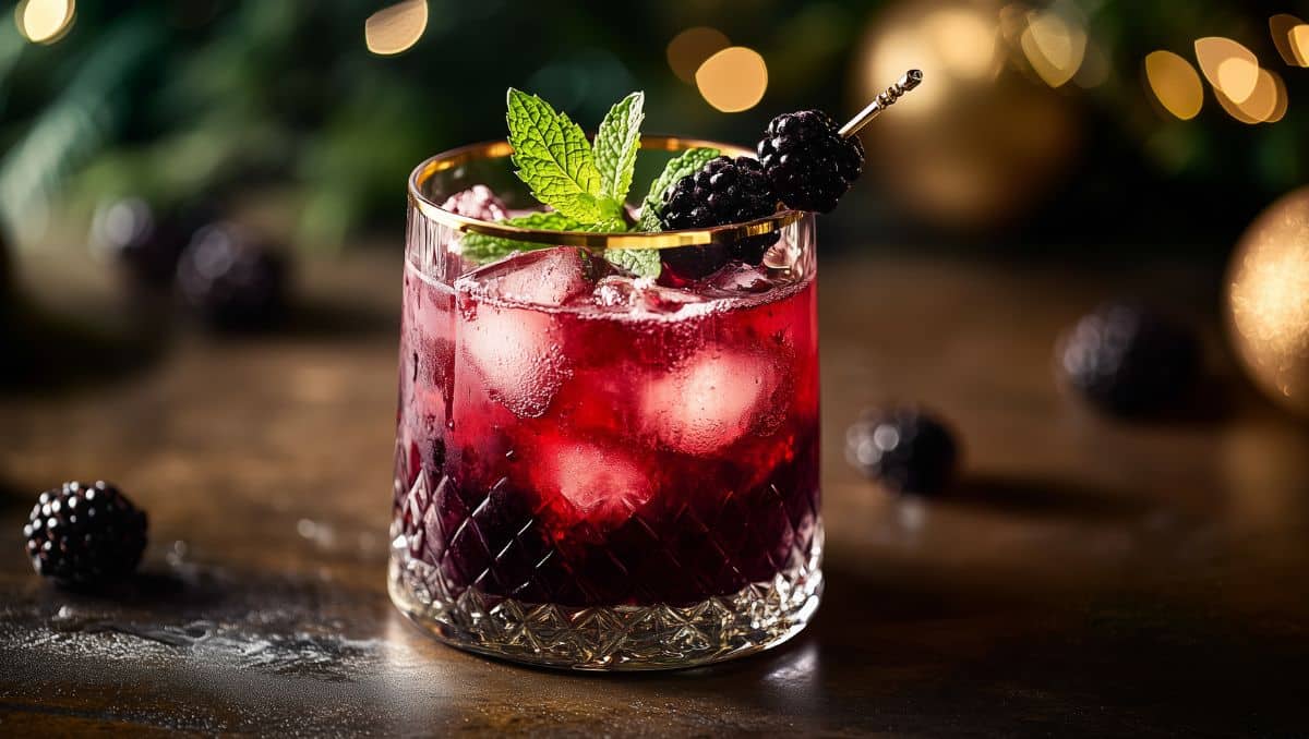 Winter Berry Smash Cocktail Recipe - Festive Bourbon Drink | Cocktail ...